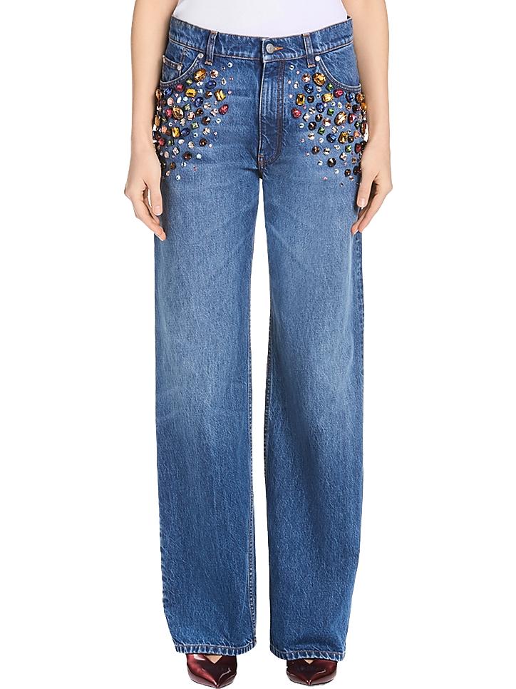 STELLA MCCARTNEY Stella McCartney Embellished Straight Leg Jeans